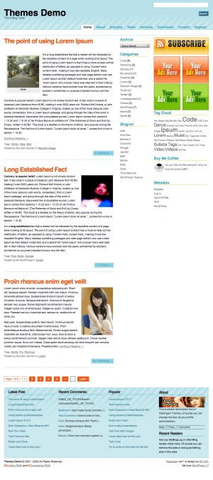 Free WordPress Theme: Padangan / WordPress Themes, Plugins & Development